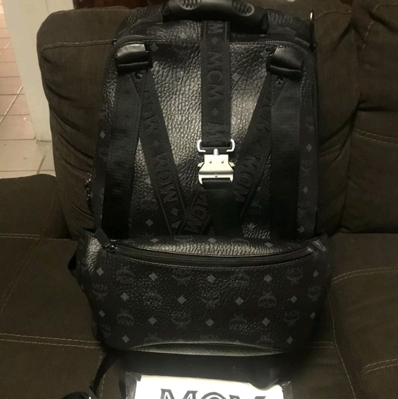 MCM | Bags | Mcm Jemison Duo Back Pack Bum Bag | Poshmark